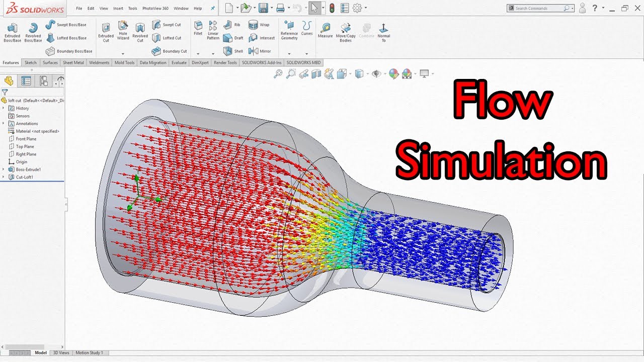 Solidworks Flow Simulation Tutorial Nozzle Youtube