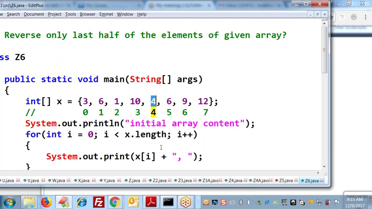 Arrays31to33 Youtube