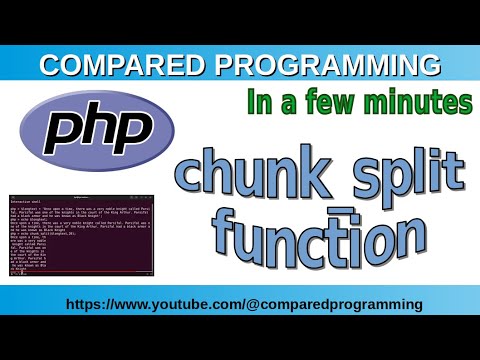 Php String Functions Chunk Split Youtube
