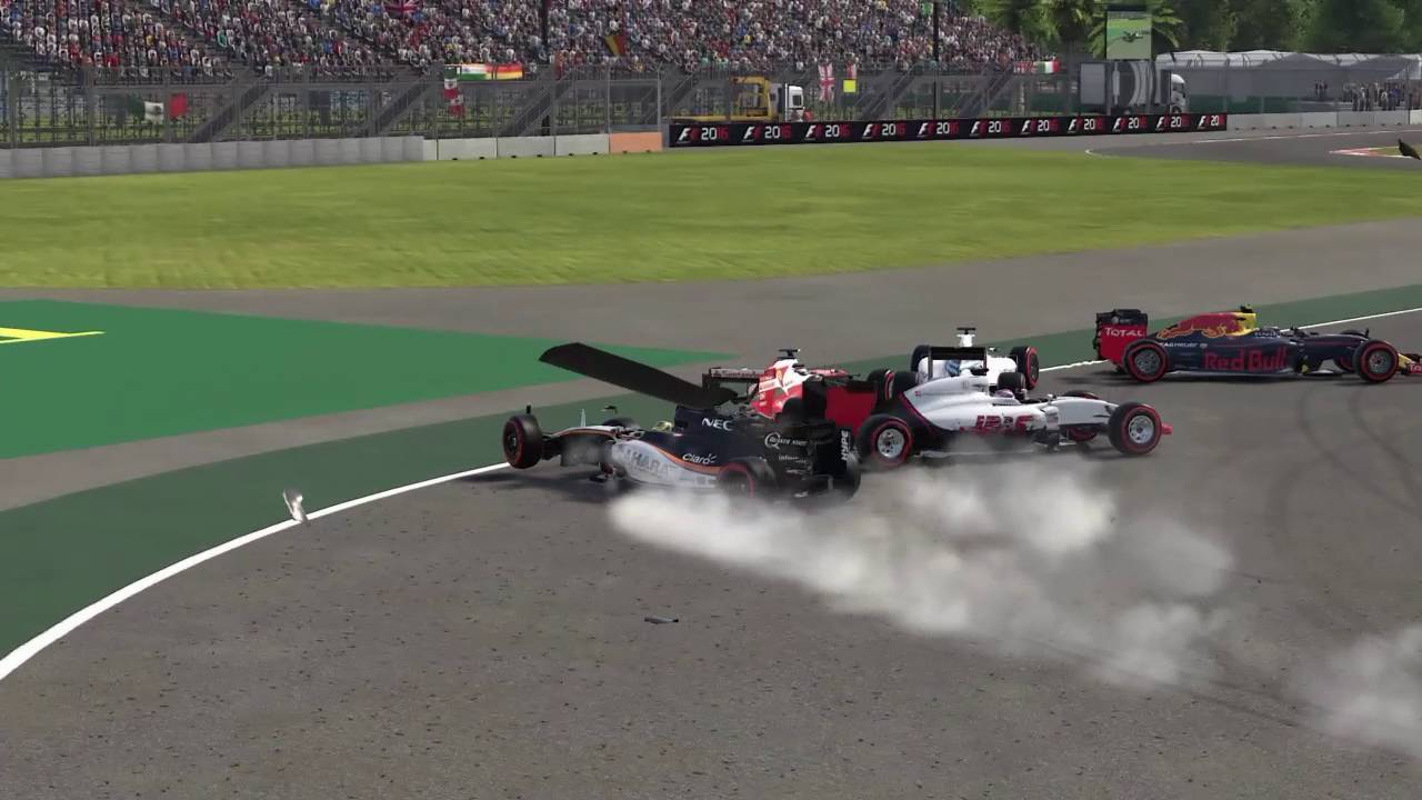 F1 2016 Crash Compilation Youtube
