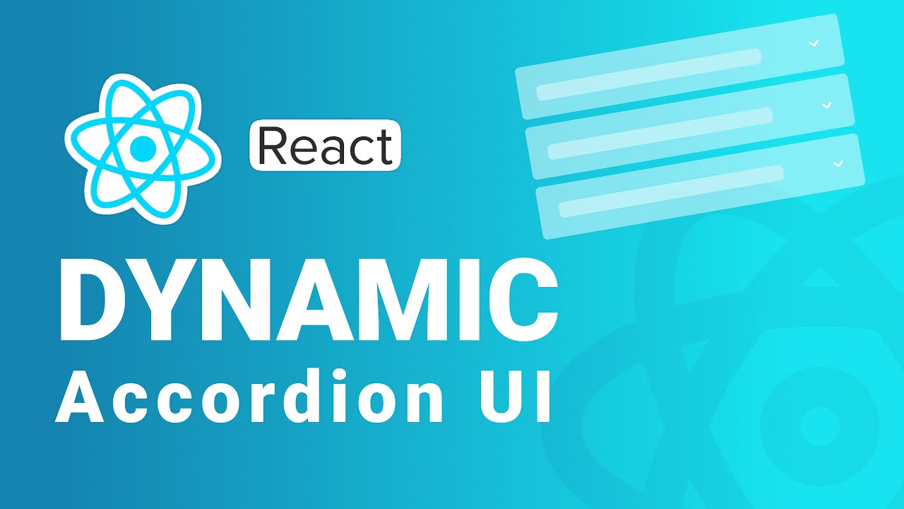 React Dynamic Accordion Ui Youtube