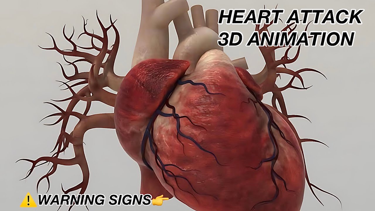 Recognizing A Heart Attack 3d Animation Youtube