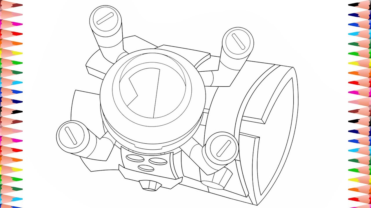 Ben 10 Omniverse Omnitrix Coloring Pages