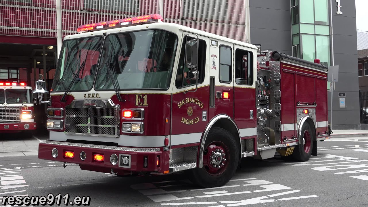 San Francisco Engine 1 Truck 1 Sffd Youtube