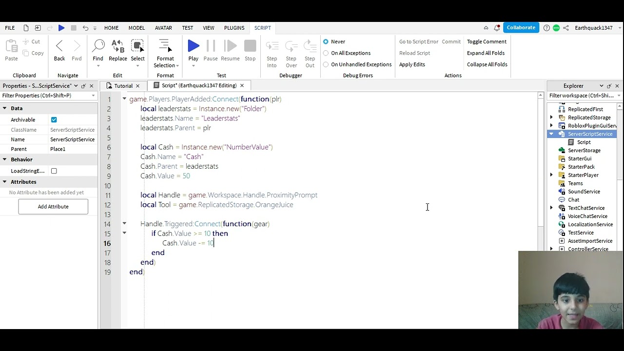 Roblox Studio Tutorial Scripting Part 7 Youtube