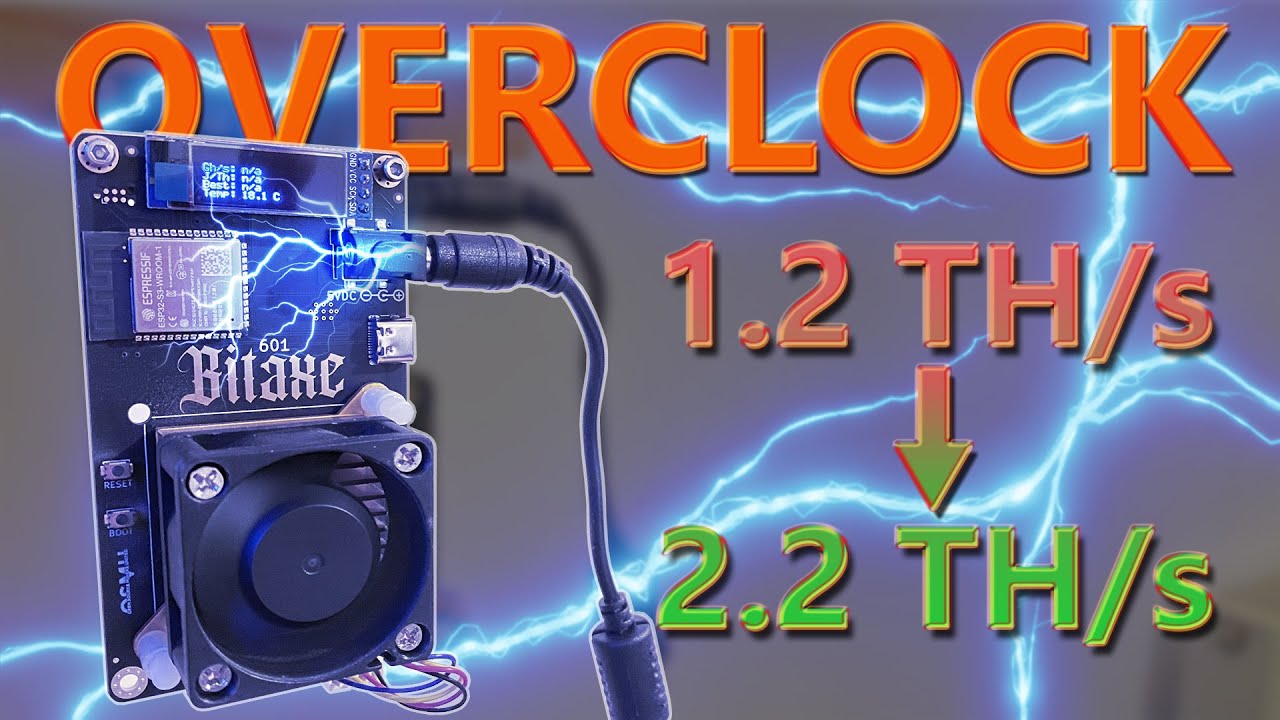 Trying To Overclock The Bitaxe Gamma To Full Hashrate Youtube