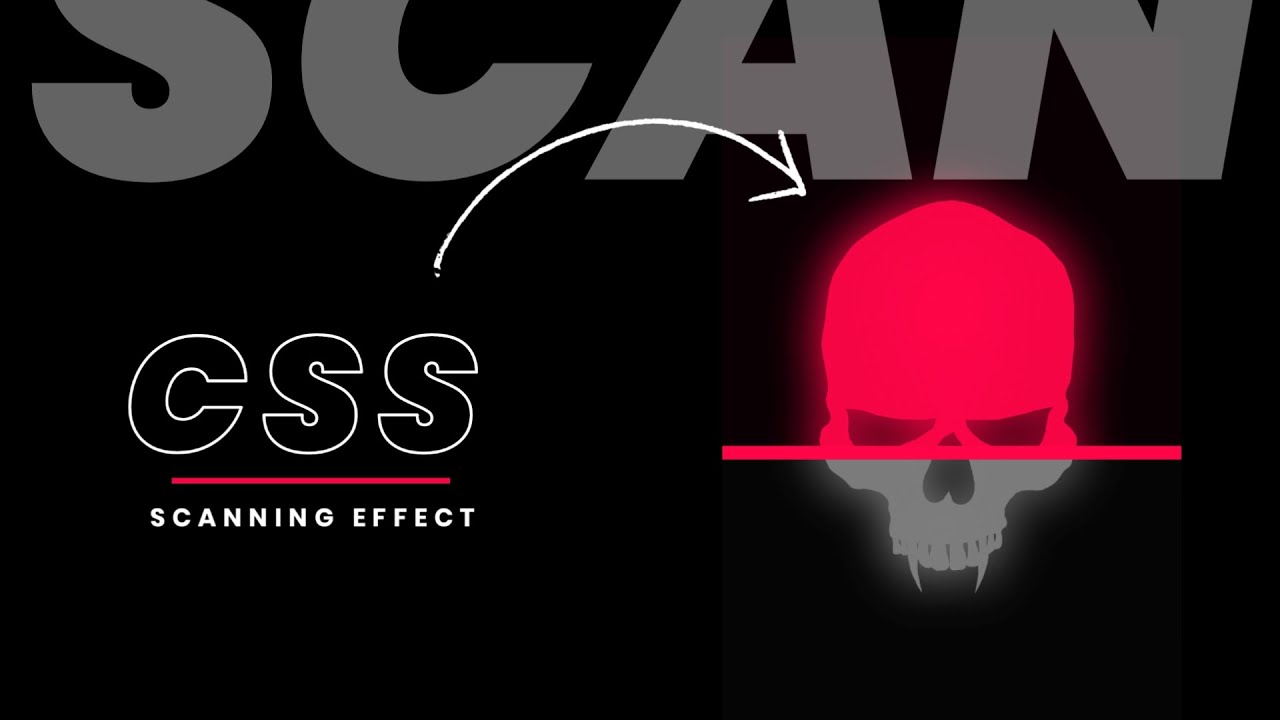 Create Object Scanning Effect Using Css Only Css Hover Effects Youtube