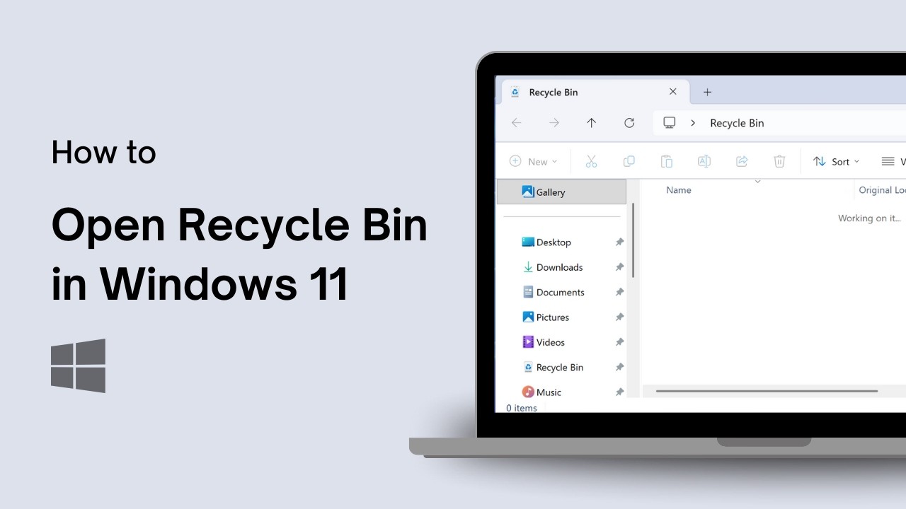 How To Open Recycle Bin In Windows 11 Youtube
