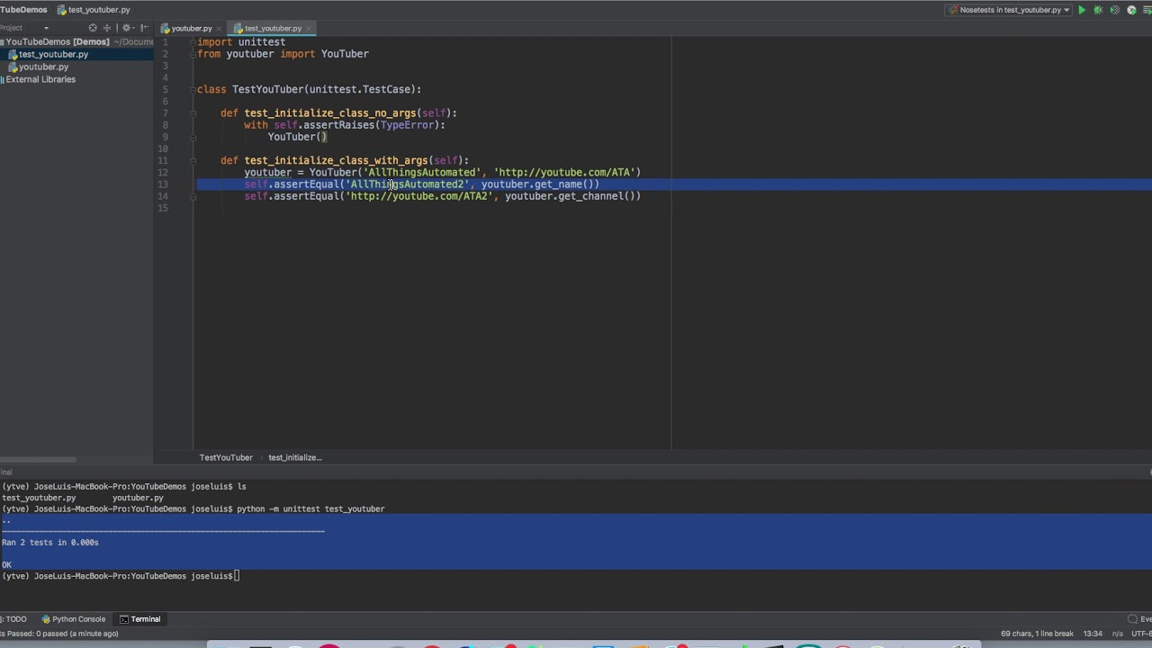 Python Create Automated Tests With Unittest And Xmlrunner Youtube