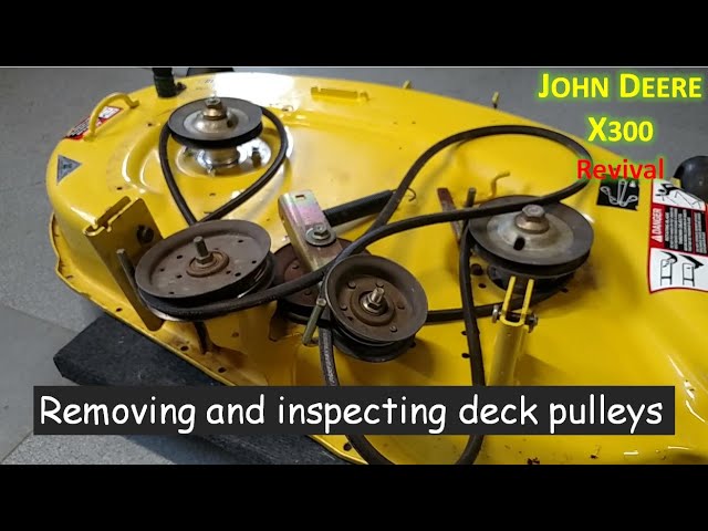 Removing A 42 In Deck From A John Deere X300 43 Off