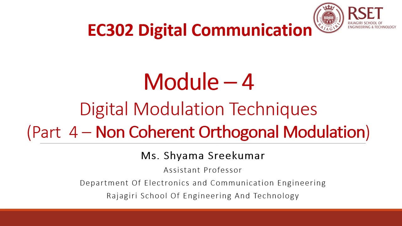 Ec302 Digitalcommunication Module4 Part 4 Youtube
