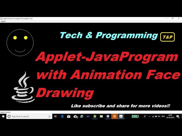 Draw Human Face Using Applet