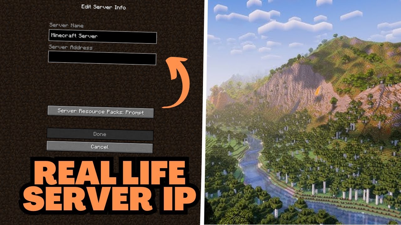 Minecraft Real Life Server Ip Address Youtube