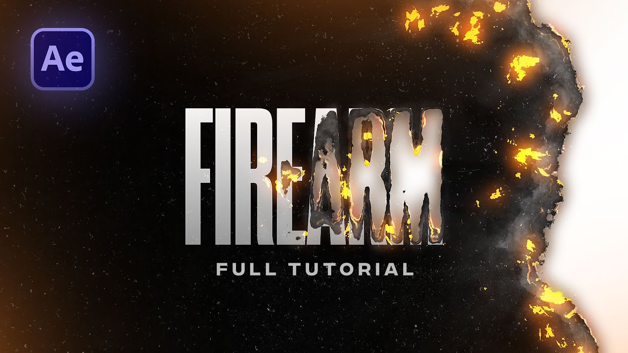 Create Advanced Burning Text Logo Animation In After Effects No
