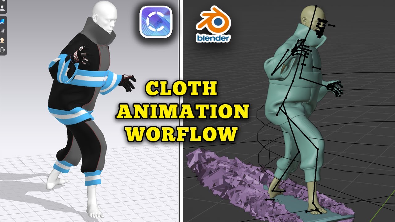 Clo3d Cloth Animation Tutorial 2 Ways To Animate With Blender