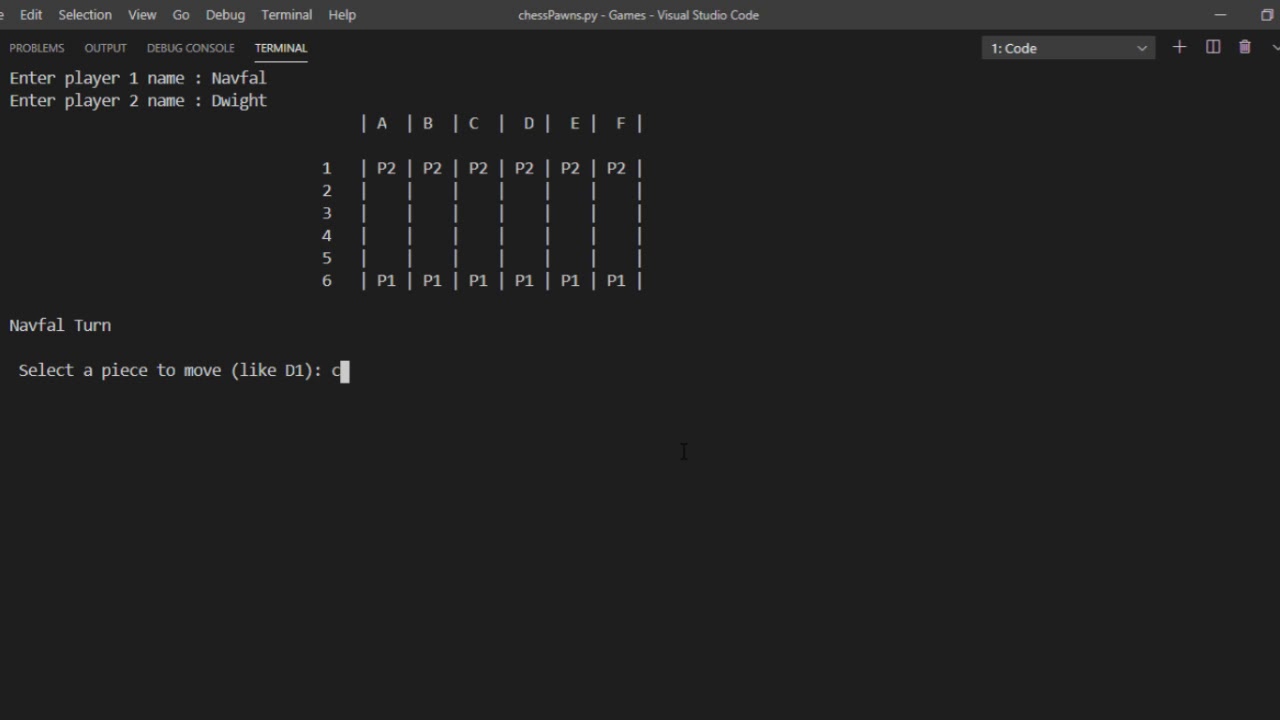 Python Programming Chess Board Game Preview Youtube