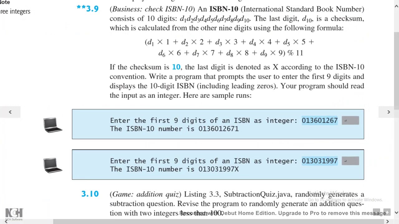Introduction To Java Programming Exercise 4 19a Youtube