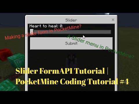 Slider Formapi Pocketmine Coding Tutorial 4 Youtube