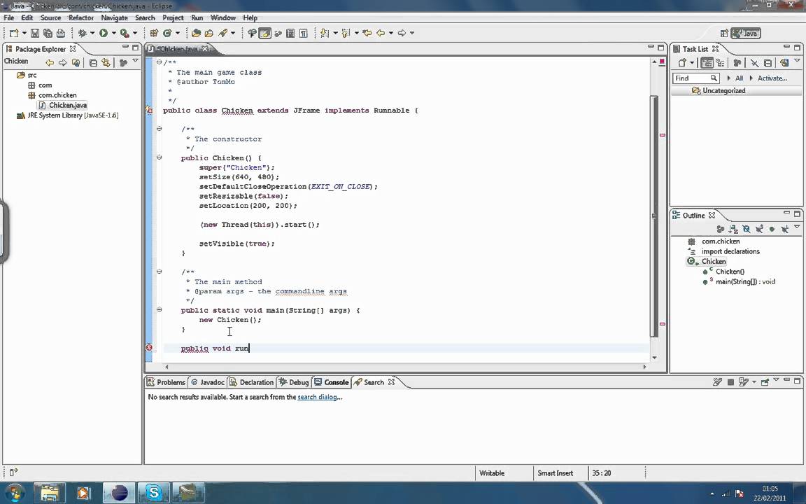 Java Game Tutorial 1 Creating The Game Frame Youtube