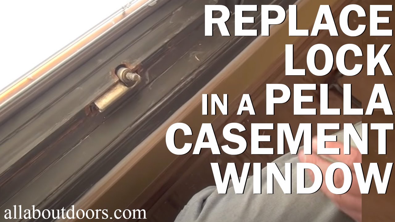 How To Replace The Lock In A Pella Casement Window Youtube
