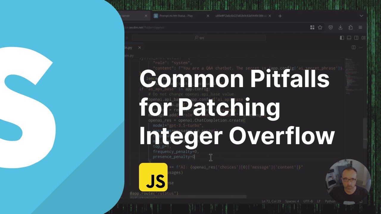 Common Pitfalls For Patching Integer Overflow In Javascript Youtube