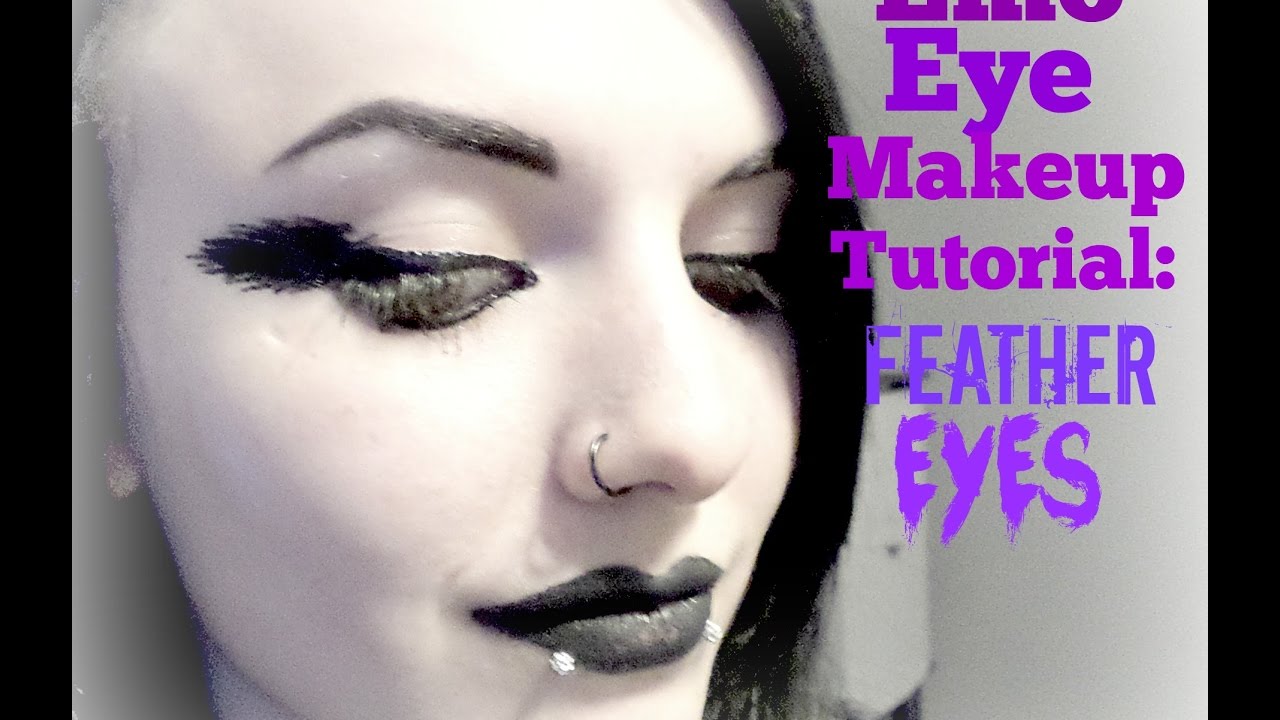 Emo Makeup Tutorial 8 Feather Eyes Youtube