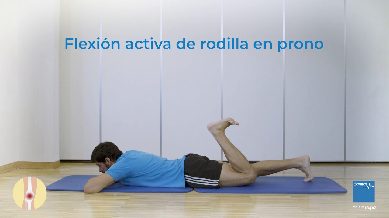 Flexión Activa De Rodilla En Prono Youtube