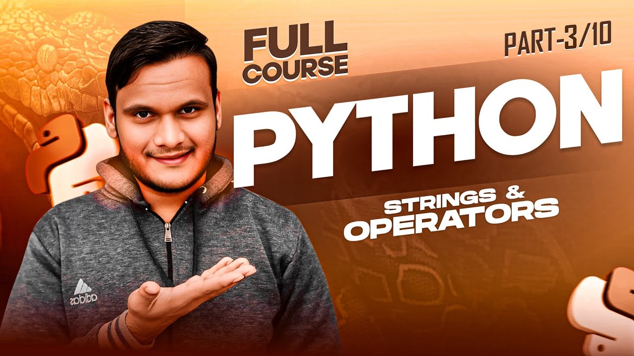 Python For Beginners Part 3 Strings Operators Youtube