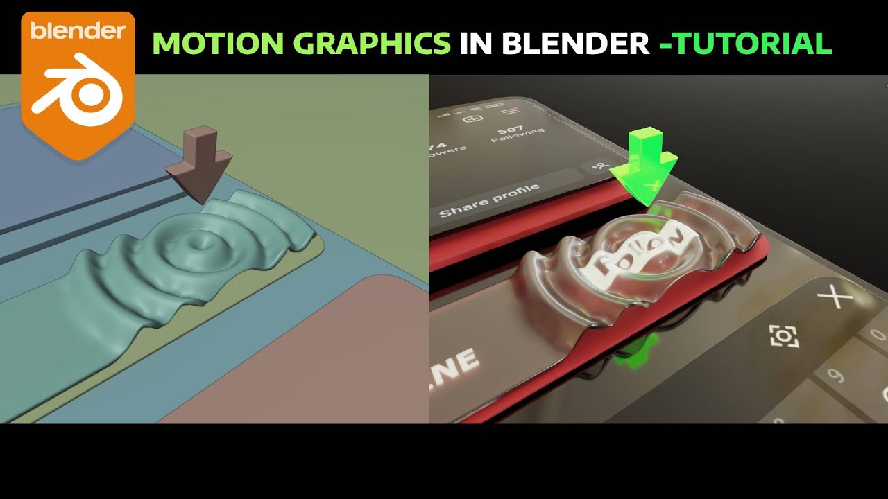 Motion Graphics In Blender Tutorial Youtube
