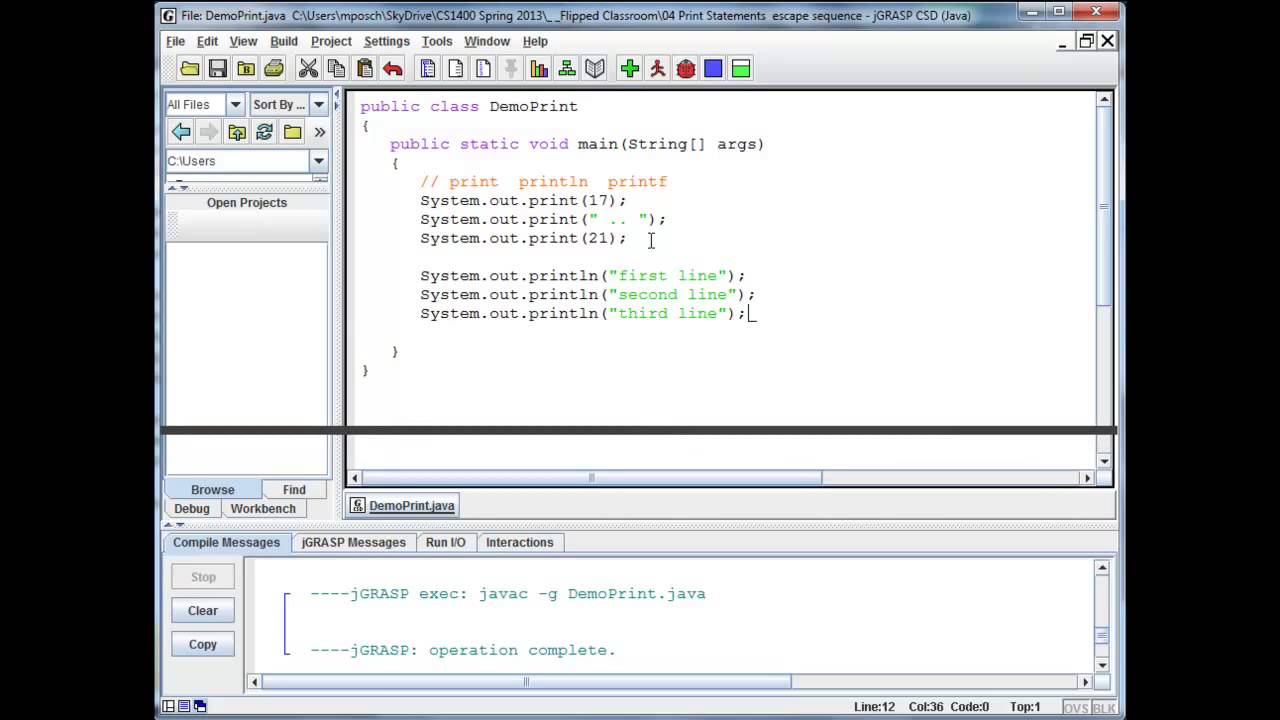 Java Basics Print Println Youtube
