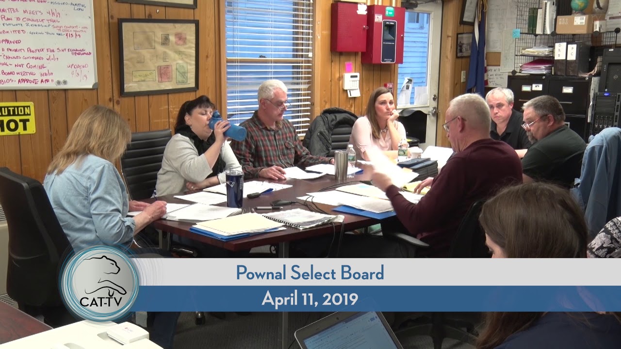 Pownal Select Board 4 11 19 Youtube