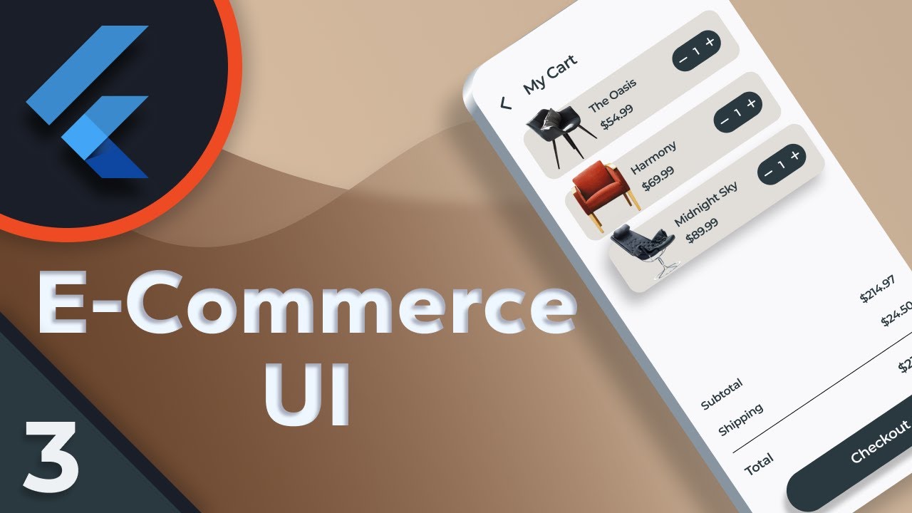 E Commerce Ui Part 3 Flutter Ui Speed Code Youtube