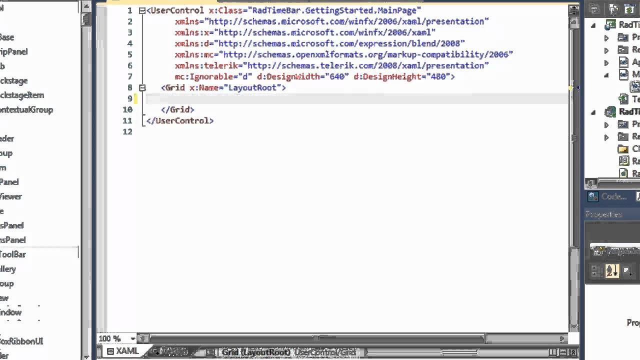 Timebar Part 1 Getting Started Silverlight Wpf Youtube