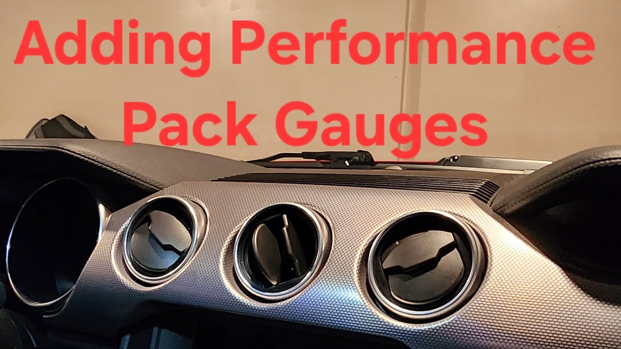 Performance Pack Gauge Install Youtube