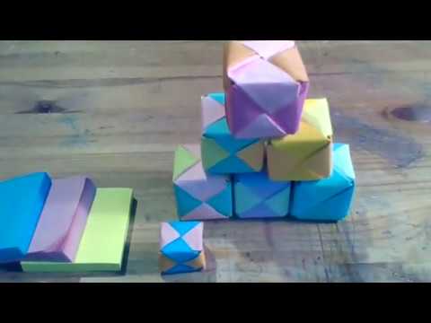 Easy And Colorful Cube Craft Youtube