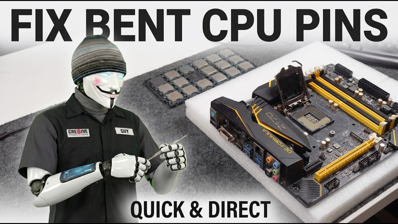 Fix Bent Cpu Pins How To Repair Damaged Processor Socket On Motherboard