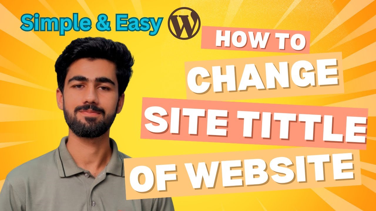How To Change Site Title In Wordpress 2025 рџ ґ Fast Easy Guide