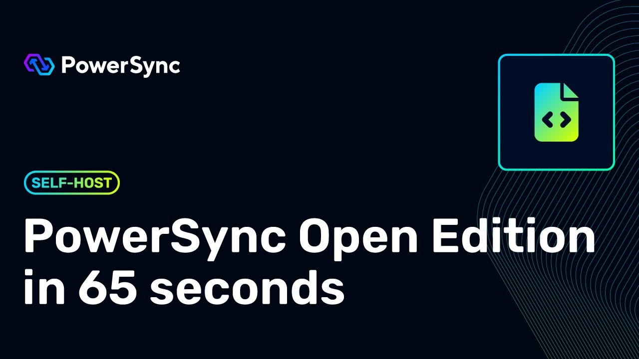 Powersync Open Edition In 65 Seconds Youtube