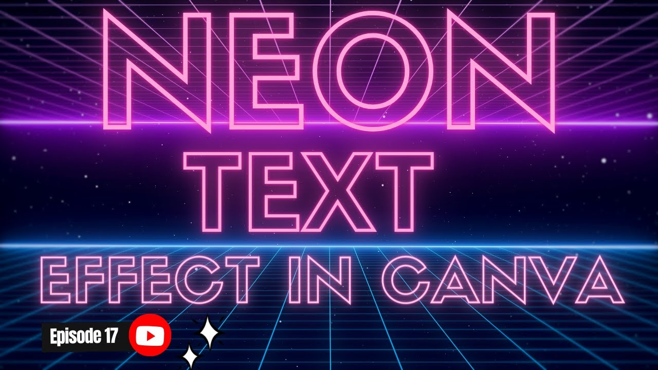 How To Add Neon Text Effect In Canva Tutorial Canva Howto