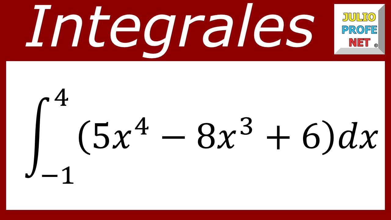 Integrales Definidas Ej 6 Youtube