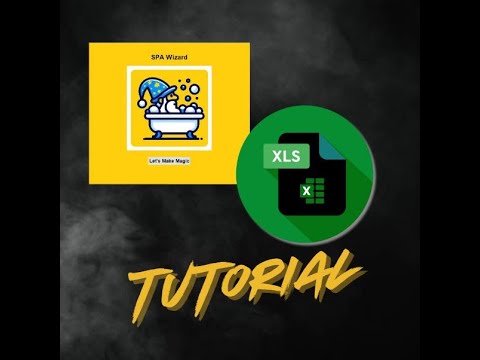 Spa Wizard Spreadsheet Tutorial Youtube