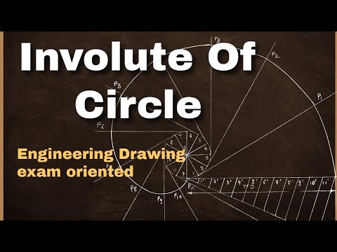 How To Draw A Involute Of Circle Engineering Drawing Tutorial