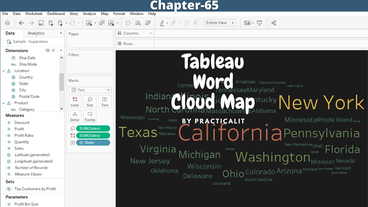 Tableau Word Cloud Map How To Create Word Cloud Map In Tableau