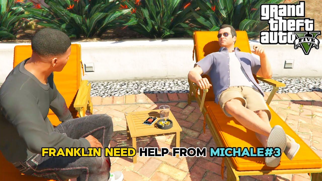 Franklin Meets Michael For Help Youtube