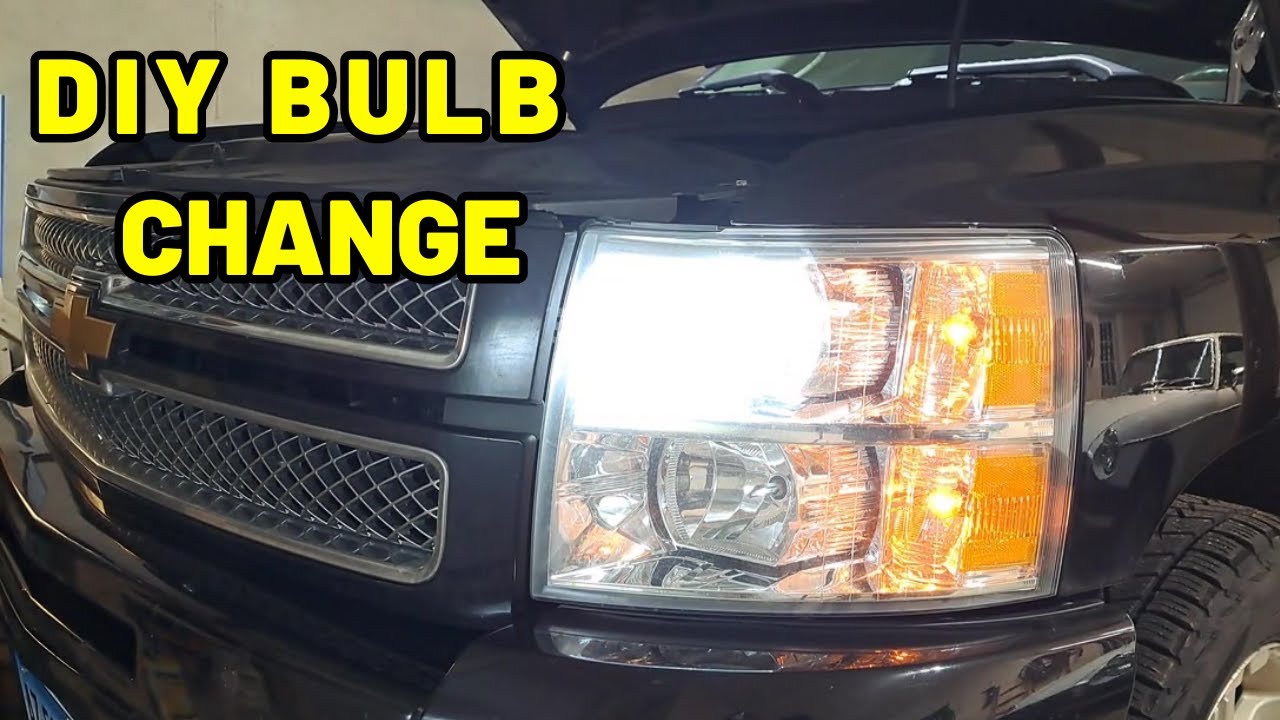 Replace Headlight Bulbs On Chevrolet Silverado Youtube