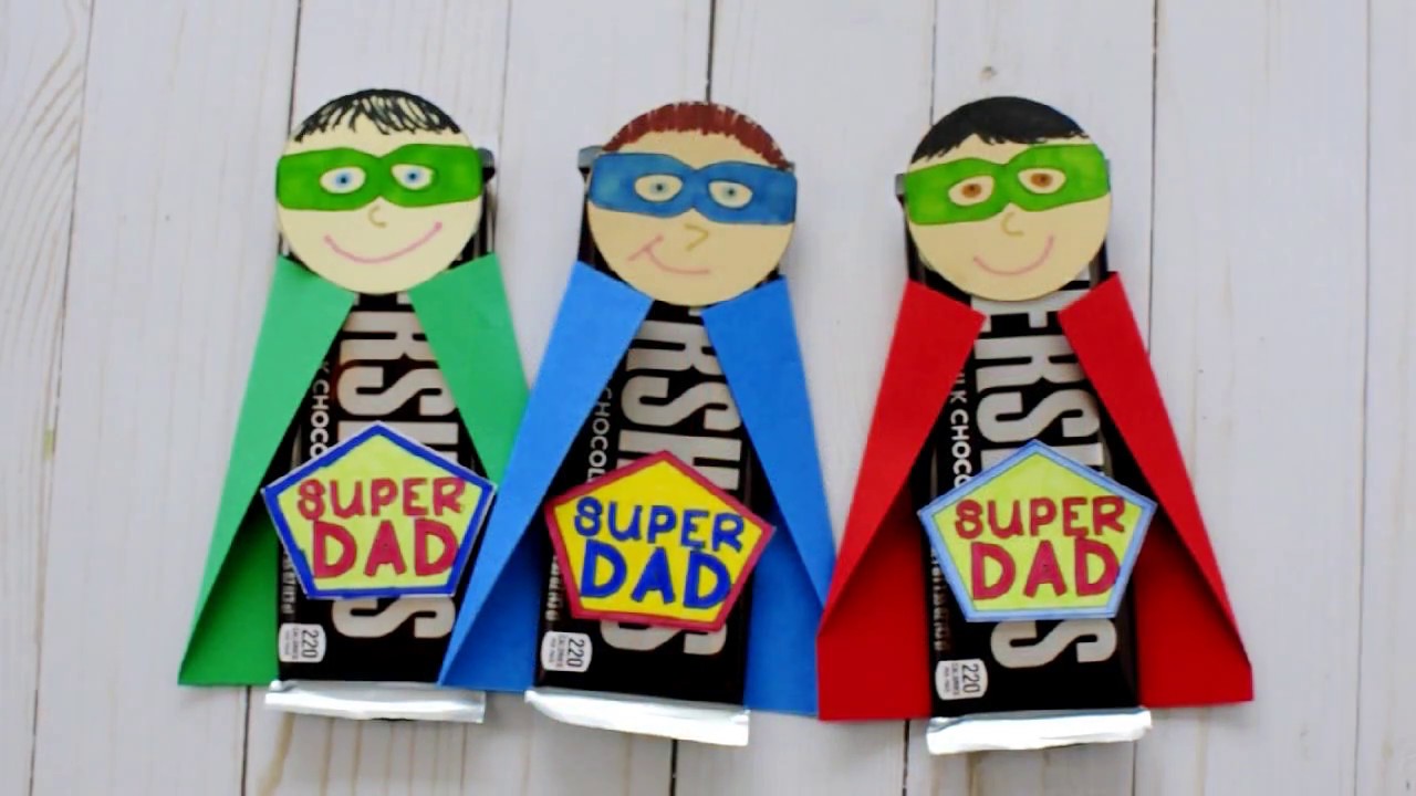 Superhero Dad Father S Day Gift For Kids To Make Youtube