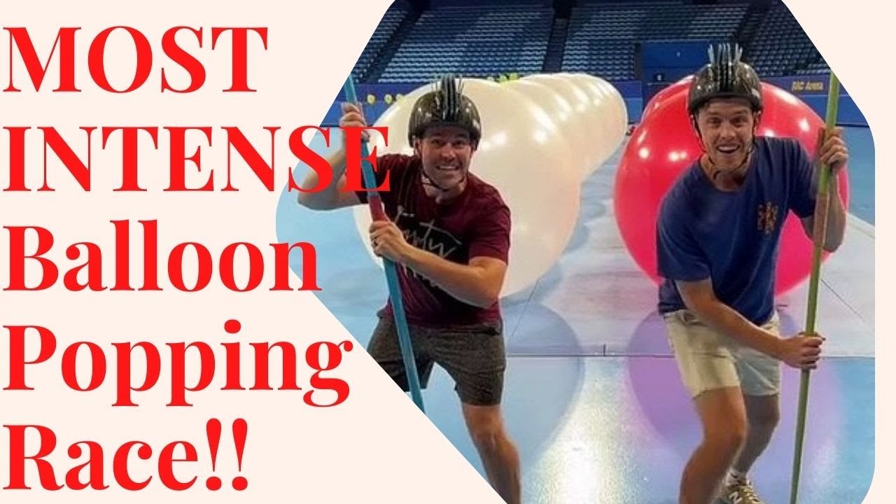 Our Most Intense Balloon Popping Race Trending Youtube