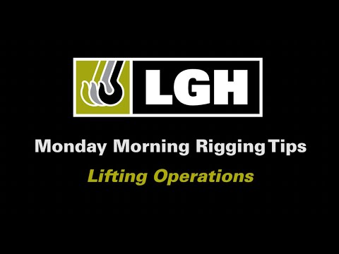 Monday Morning Rigging Tip Lifting Operations Youtube