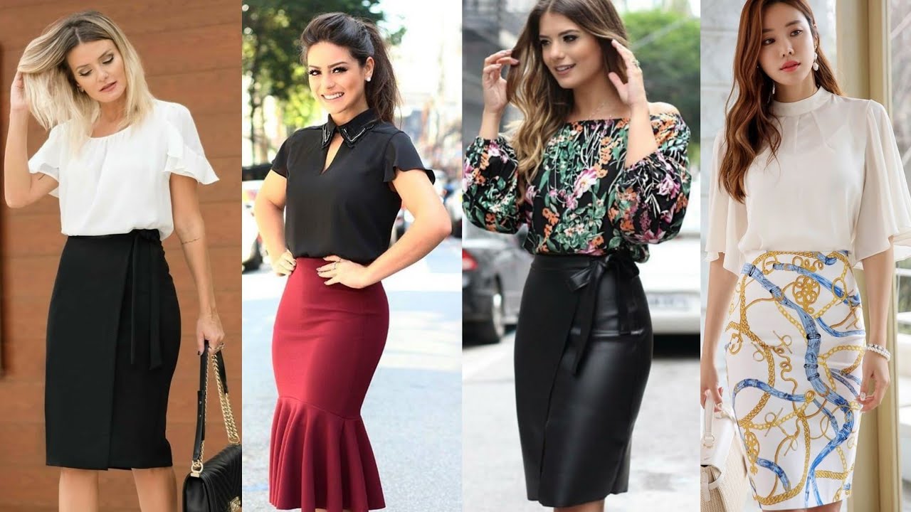 Como Vestir A La Moda Con Falda Y Blusa Elegante Los Mejores Looks