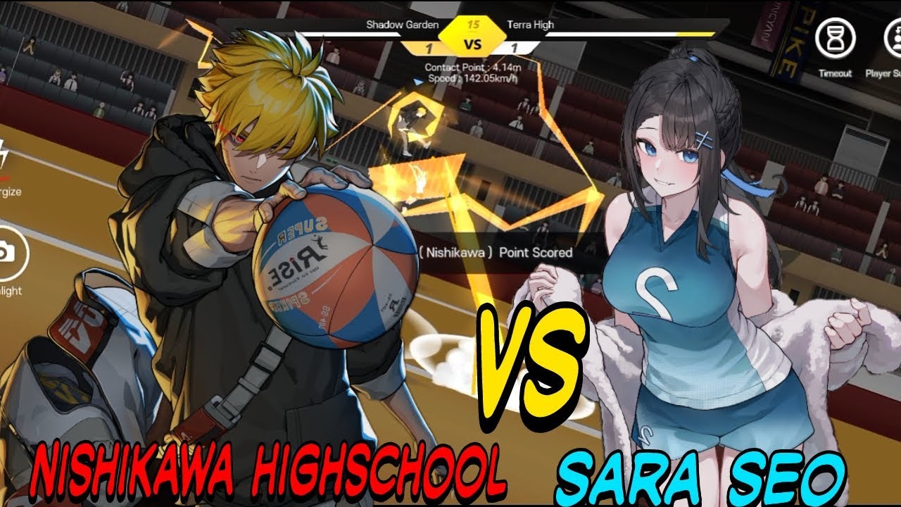 Nishikawa Highschool Vs Sara Seo Battle Of Top 5 World Spiker The